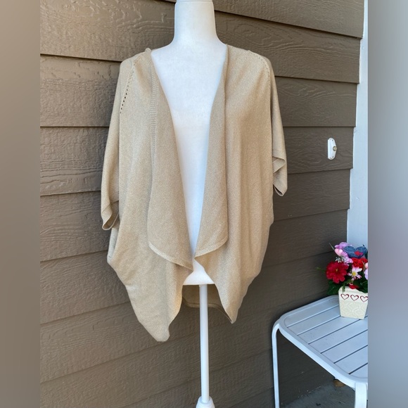 Jaclyn Smith | Sweaters | Jaclyn Smith Solid Shimmer Topper Cardigan ...